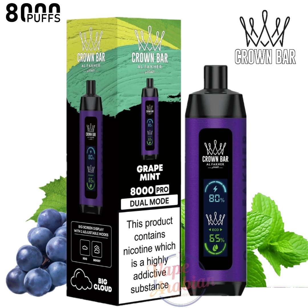 Crown Bar Al Fakher 8000 Pro Disposable Vape In UAE