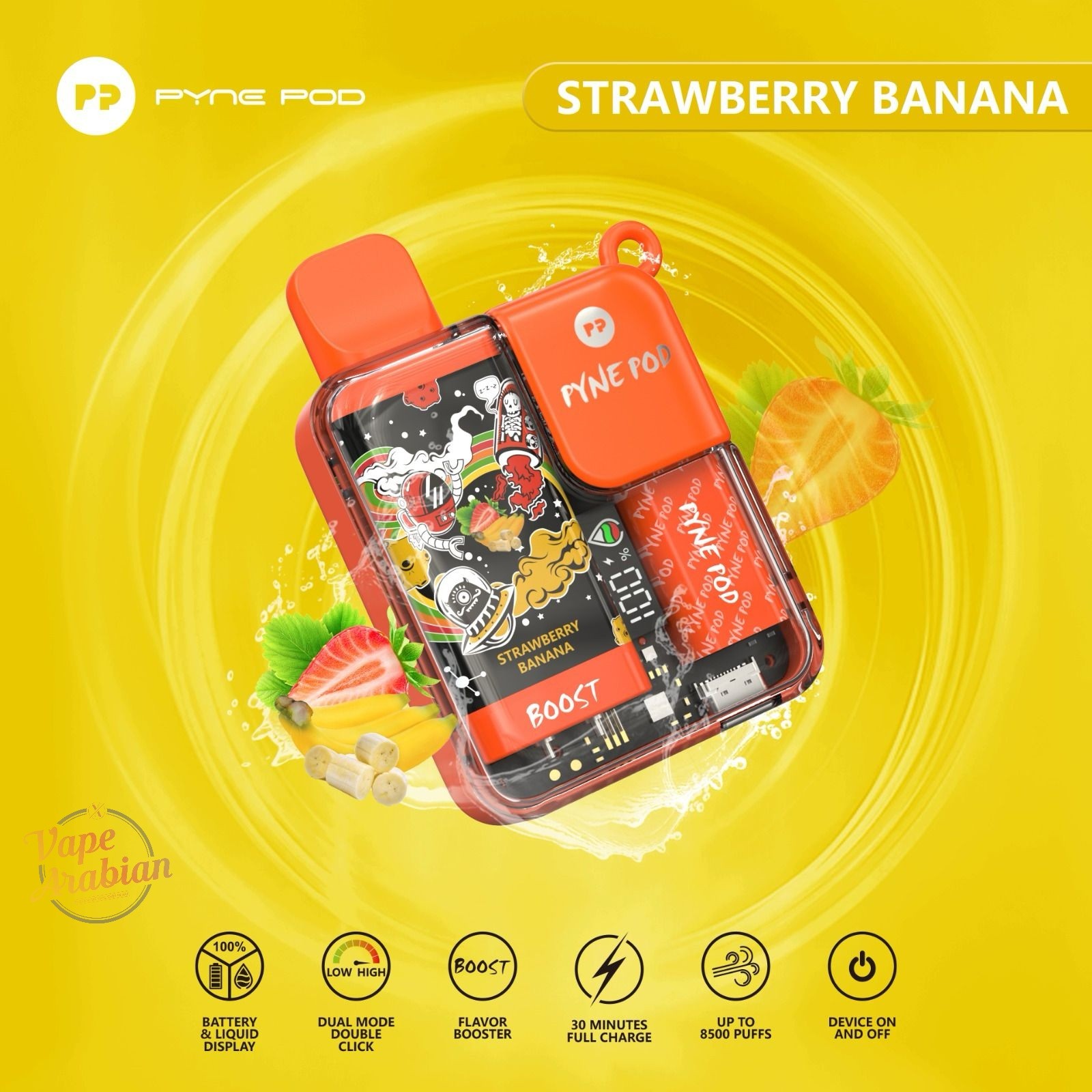 Pyne Pod 8500 Disposable Vape In UAE - Vaporking UAE