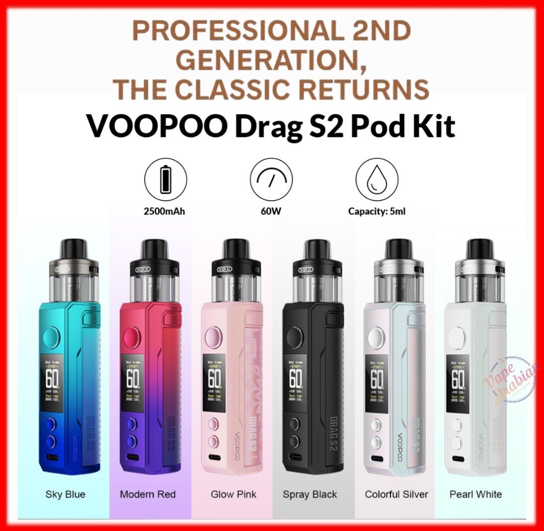 VOOPOO Drag S2 Pod Kit 60W In UAE - Best Online Vape Shop in Dubai UAE