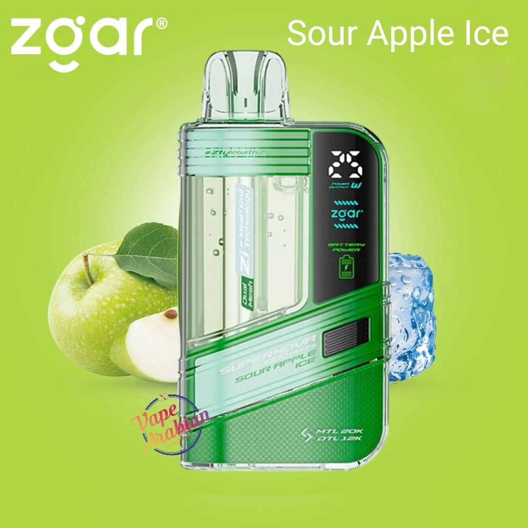 Zgar Supernova 30000 Puffs Disposable Vape 20mg In UAE